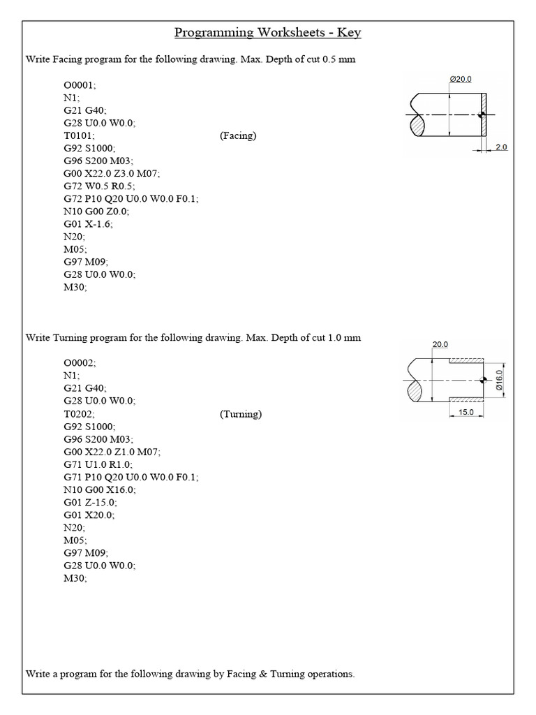 Cam Lab - Part Programs | PDF