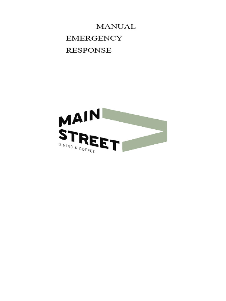 Manual Emergency Plan | PDF