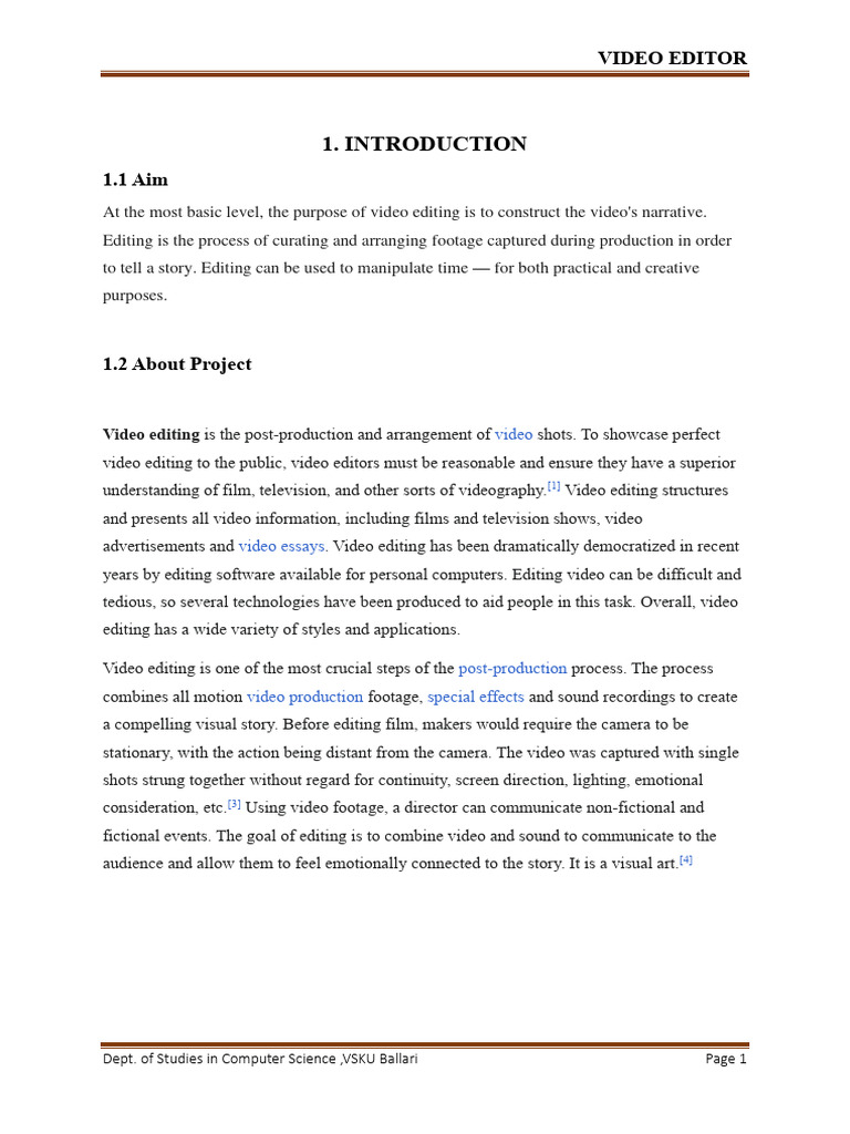 Video Editor Report Final | Download Free PDF | Android (Operating ...