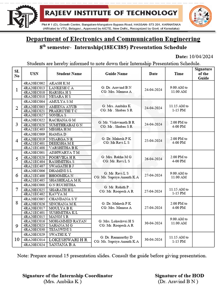 Internship Final Presentation | PDF