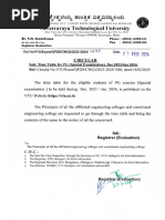 VTU Dec 2025/Jan 2026 Exam Timetable | PDF