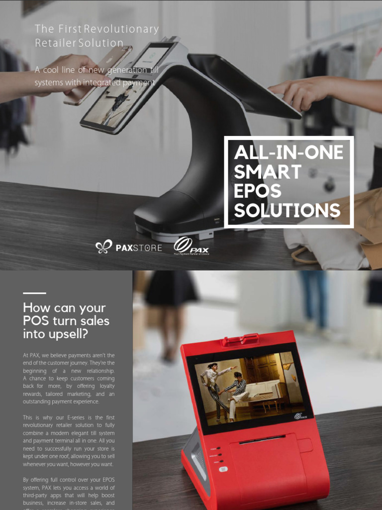 PAX E Series | PDF | Point Of Sale | Computing