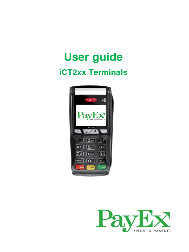 Payex - Userguide - Ict2xx - en - 208 2 | PDF | Receipt | Smart Card