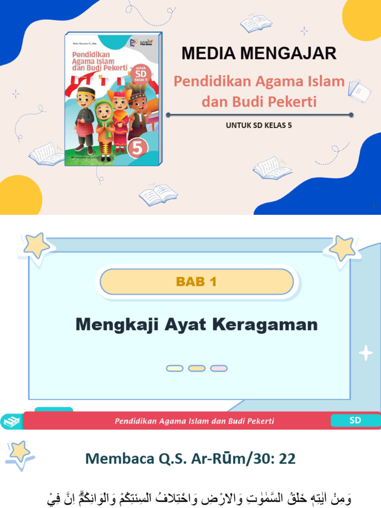 Rangkuman Materi Kelas 5 PAI - Bab 1 | PDF