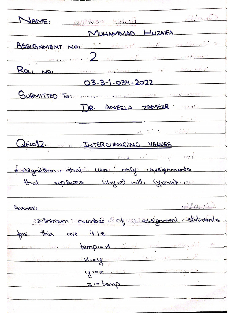 Muhammad Huzaifa-Discrete Mathematics-Assignment #2 | PDF