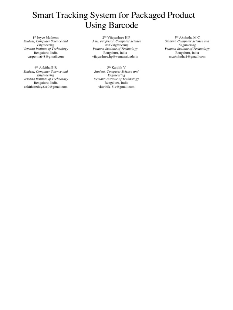 Smart Barcode System for Groceries | PDF | Barcode | Image Scanner