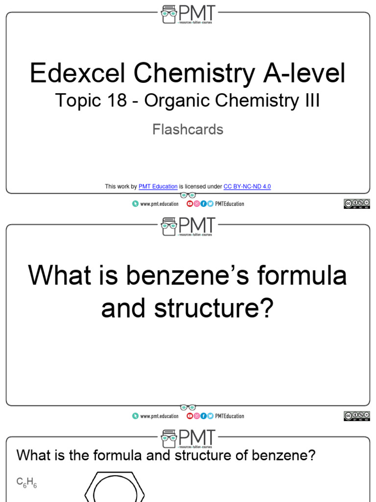 Flashcards - Topic 18 Organic Chemistry III - Edexcel Chemistry A-Level ...