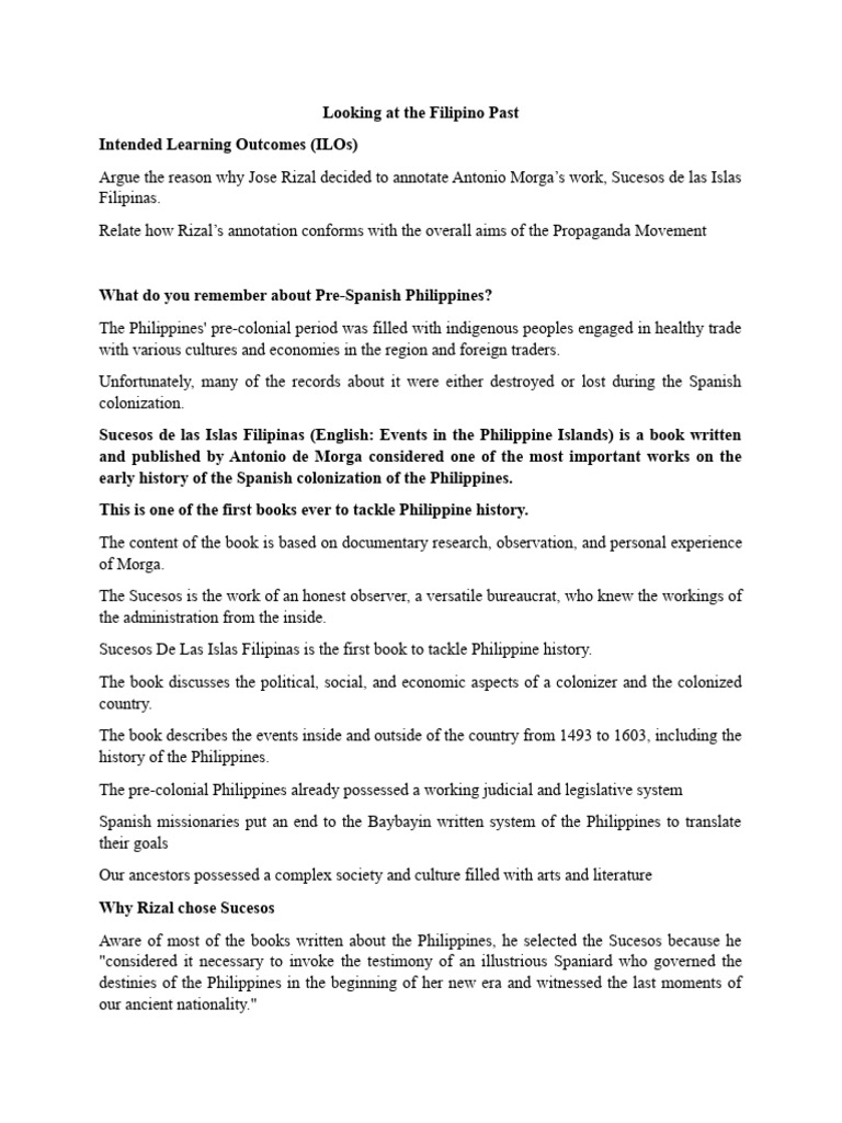 5.1 Looking at The Filipino Past | PDF | Philippines | Spanish Empire