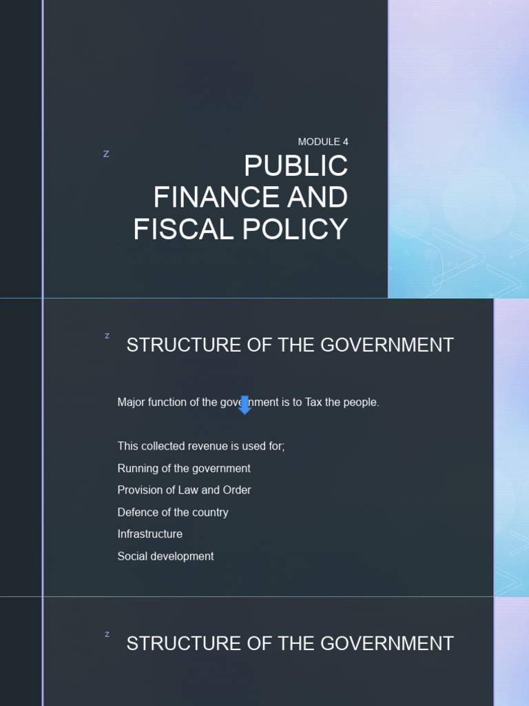 Module 4 | PDF | Government Budget Balance | Fiscal Policy