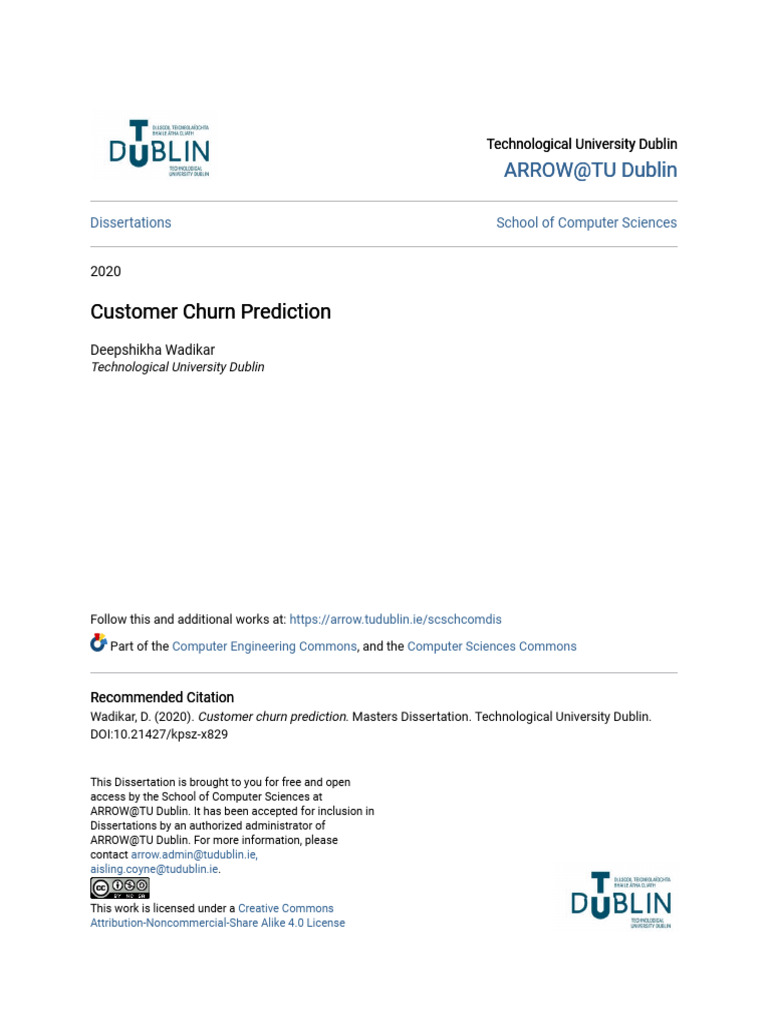 Customer Churn Prediction | PDF | Machine Learning | Regression Analysis