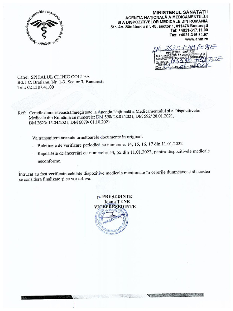 Buletine Ianuarie 2022 - ANMDM | PDF