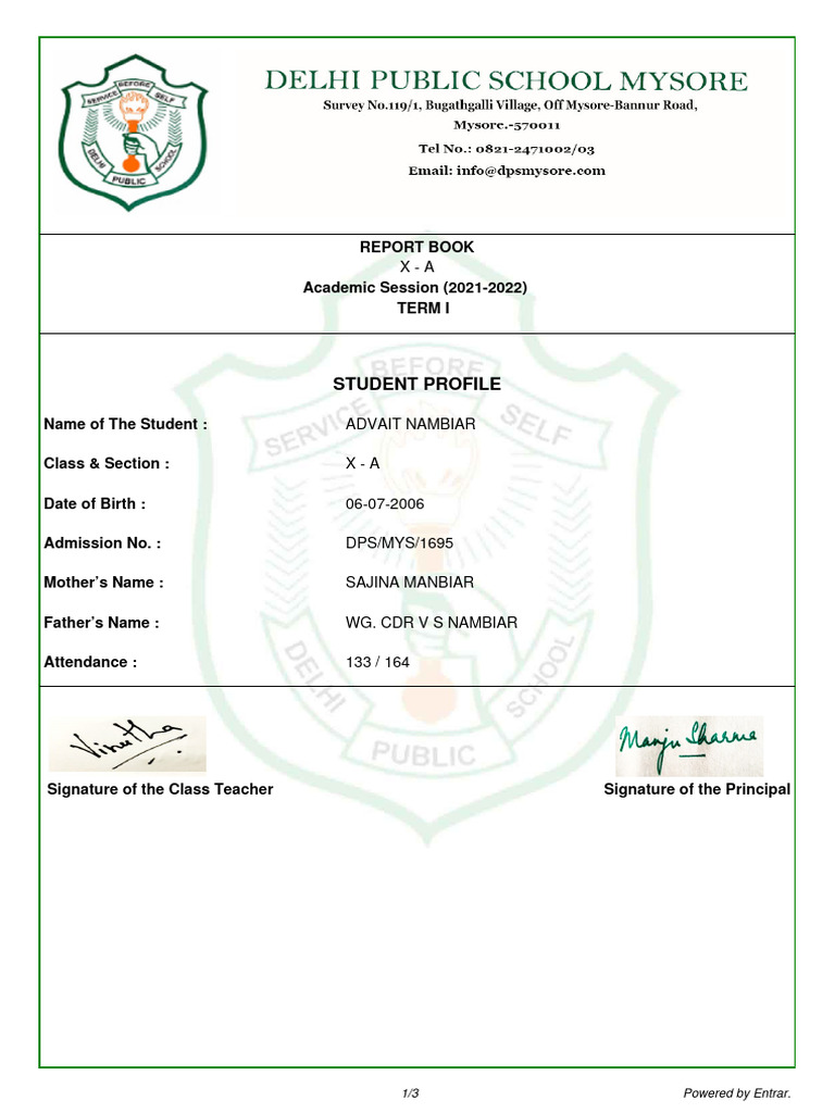 Grade 12 Student Profile Report | PDF