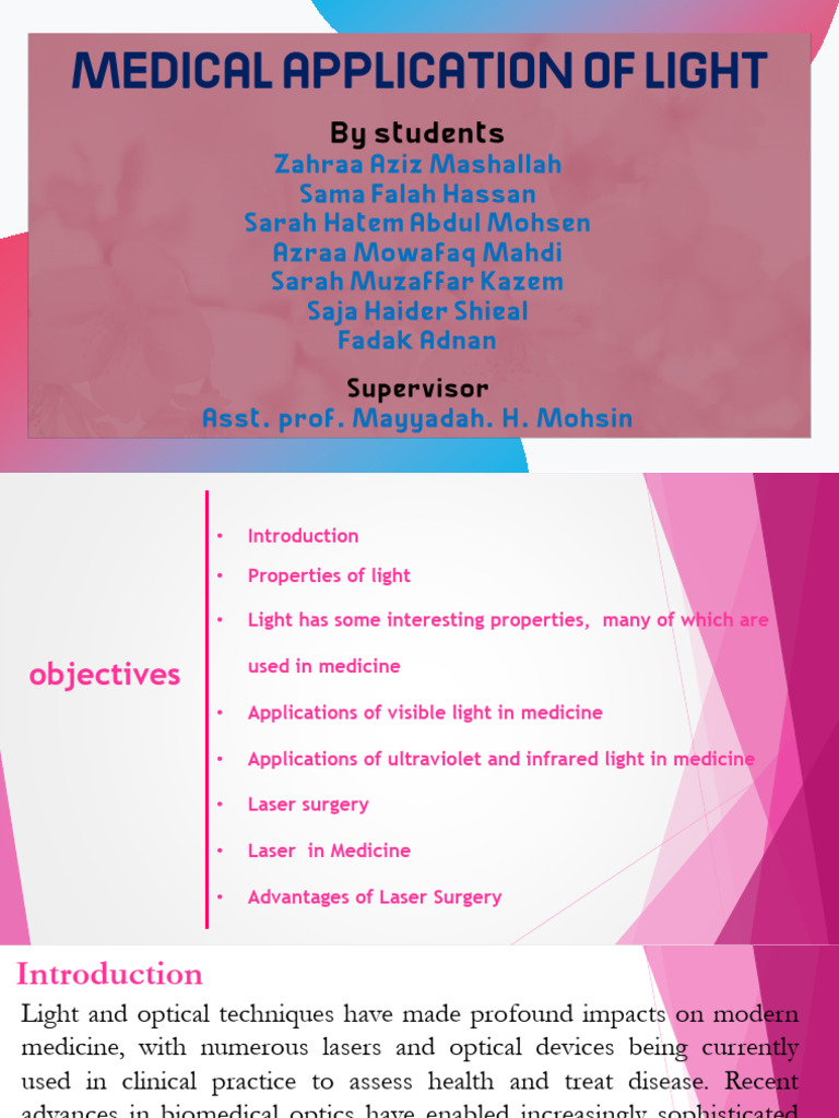 medical application of light | PDF | Light | Infrared