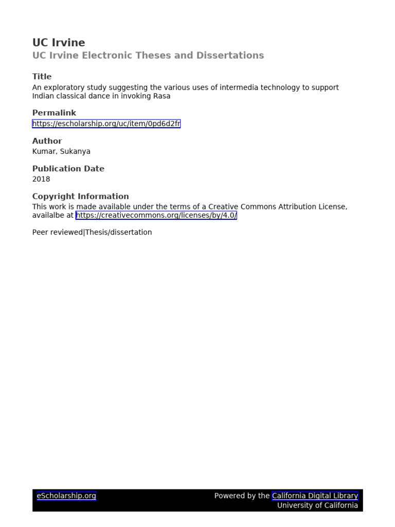 Escholarship UC Item 0pd6d2fr | PDF | Dances | Perception