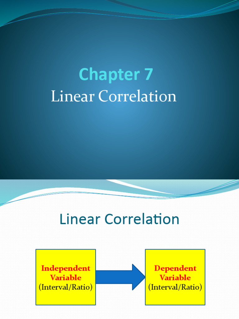Chapter 7 Correlation 1 Pdf Statistical Analysis Teaching Mathematics