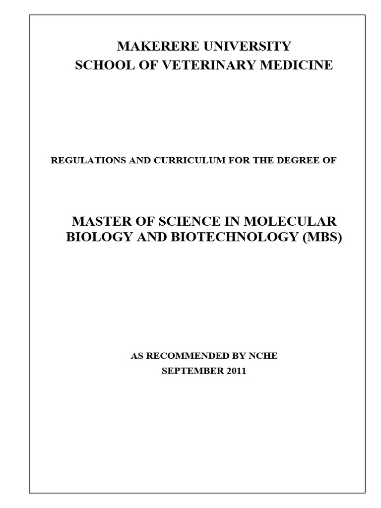 MSc Molecular Biology Program | PDF | Protein Purification | T Cell