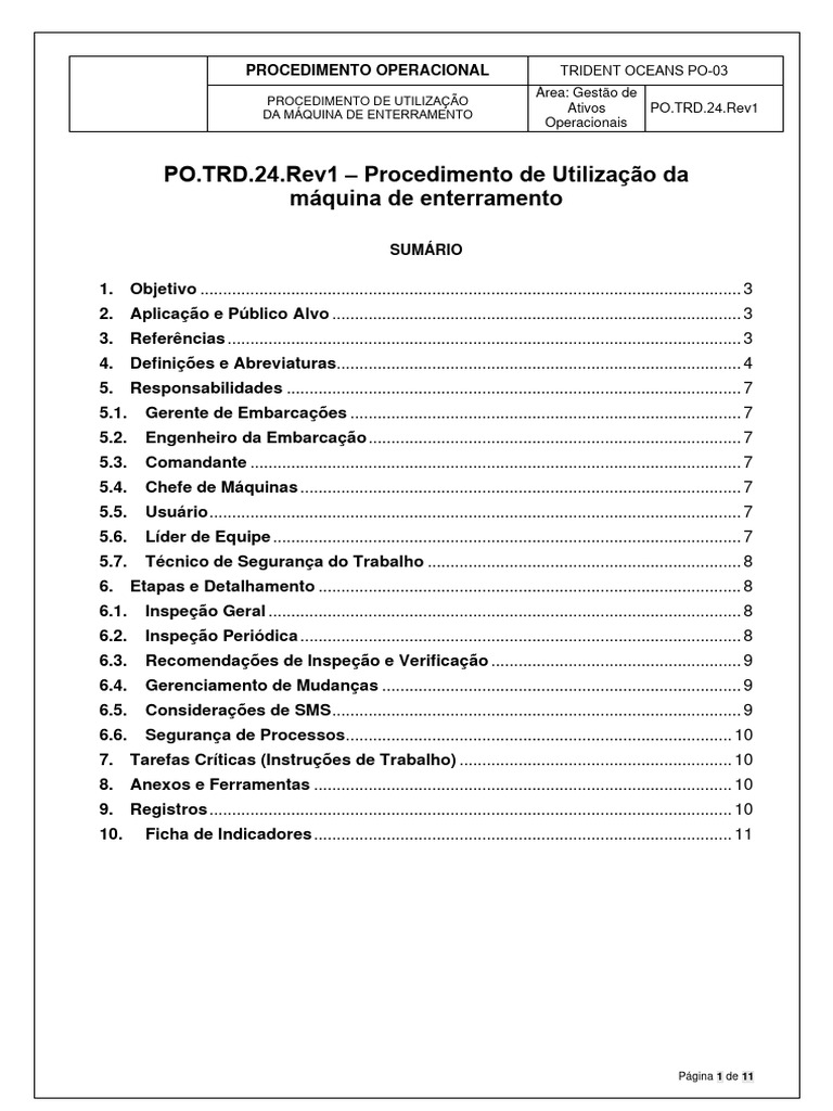 POP - GAO.024.Rev1 - Procedimento de Inspeção de Ferramentas (POP 537 ...