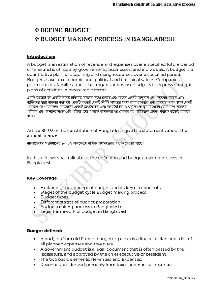 Budget Pdf