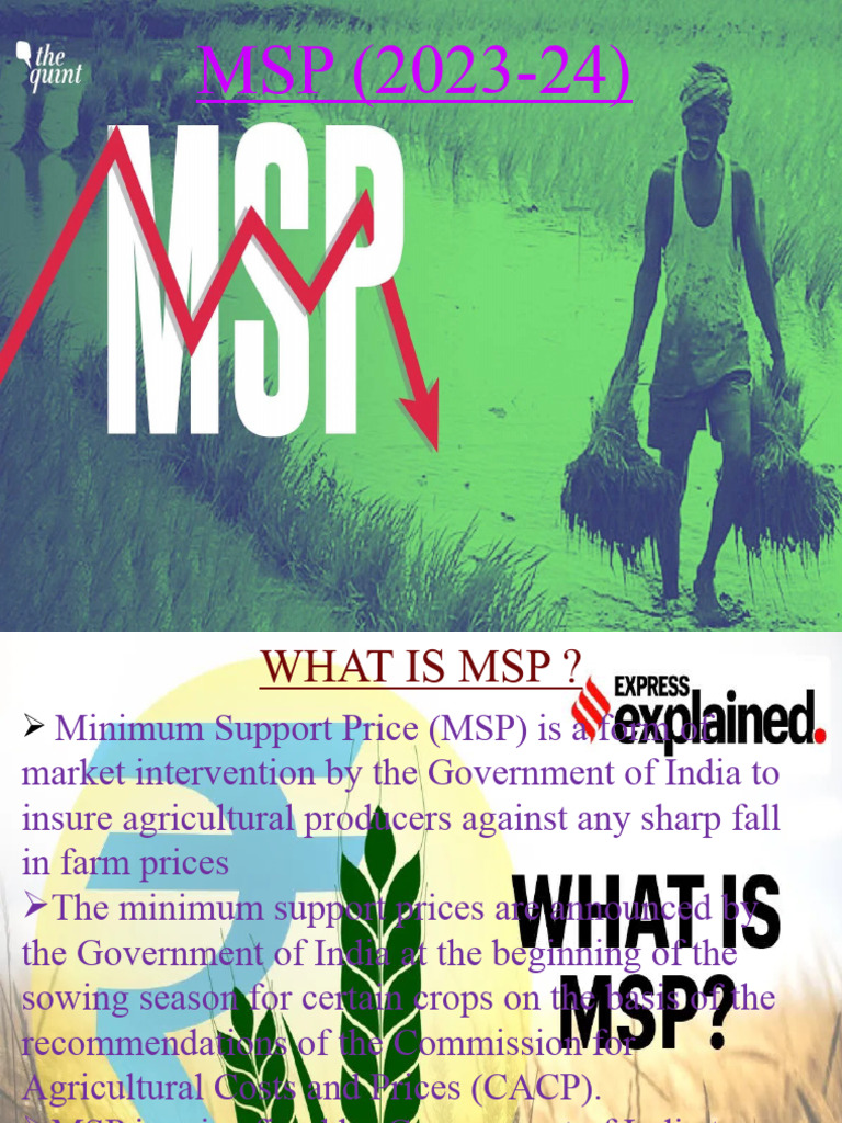 MSP (2023-24) | Download Free PDF | Crops | Food Industry