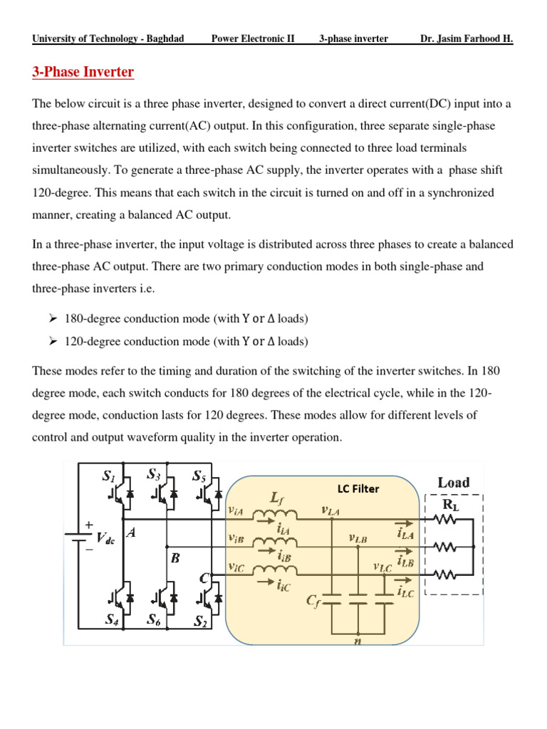 3 Phase Inverter | PDF | Power Inverter | Power Electronics