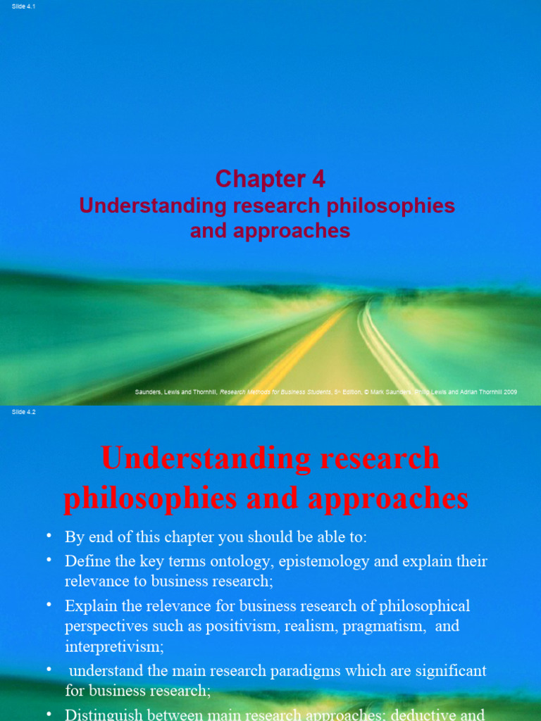 Understanding Research Philosophies | PDF | Methodology | Philosophical ...