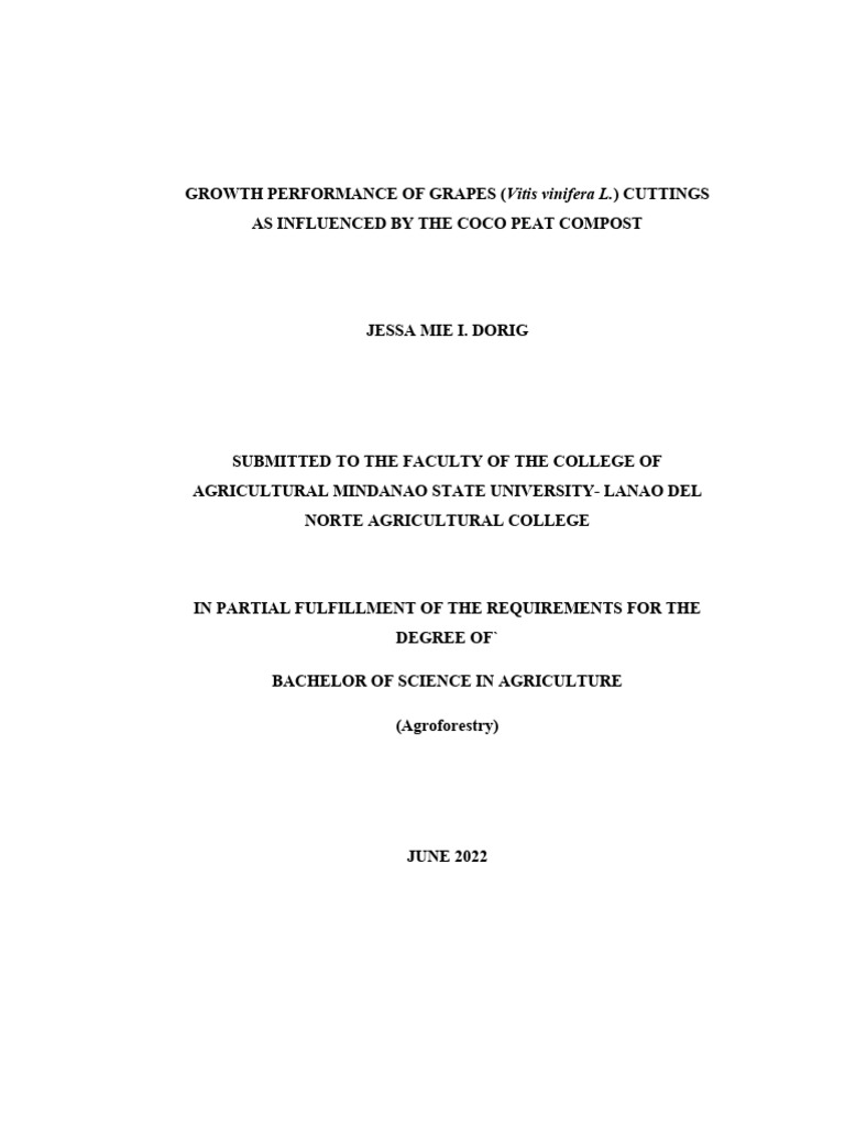 Miemie Proposal | PDF | Root | Vitis