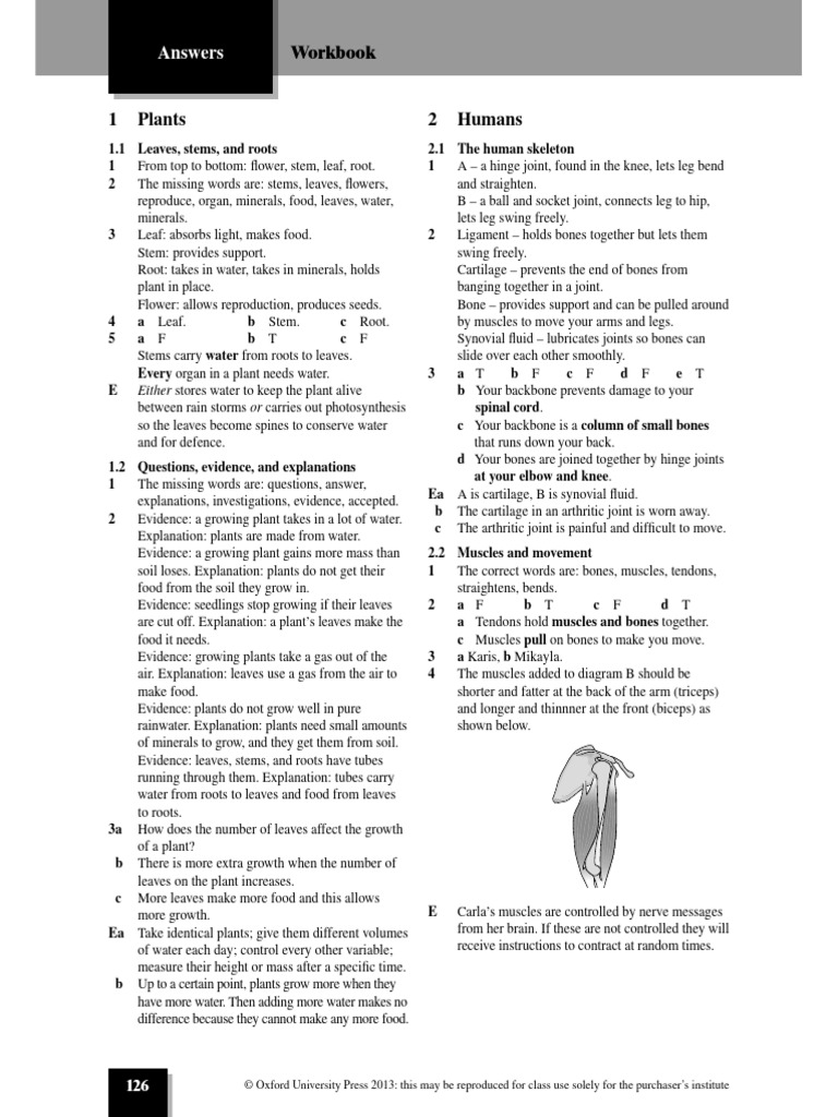 Biology Sec 1 WB Ans Key | PDF | Biofuel | Fermentation