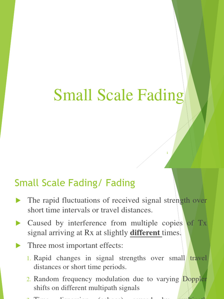 Lecture 12 - Small Scale Fading | PDF | Electrical Engineering ...