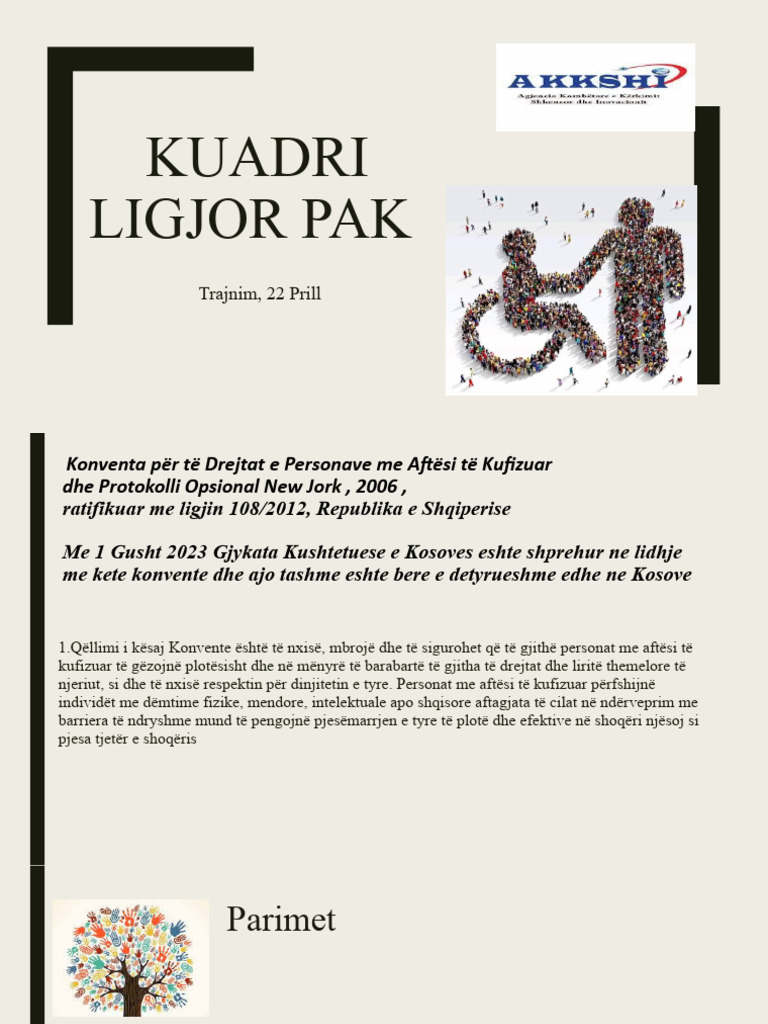 Kuadri Ligjor Per PAK KONVENTA | PDF