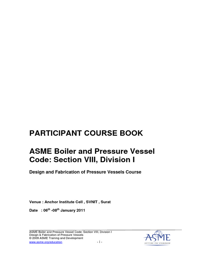 Asme Sec 8 Div 1 Pressure Vessel & Boiler | PDF | Stress (Mechanics ...