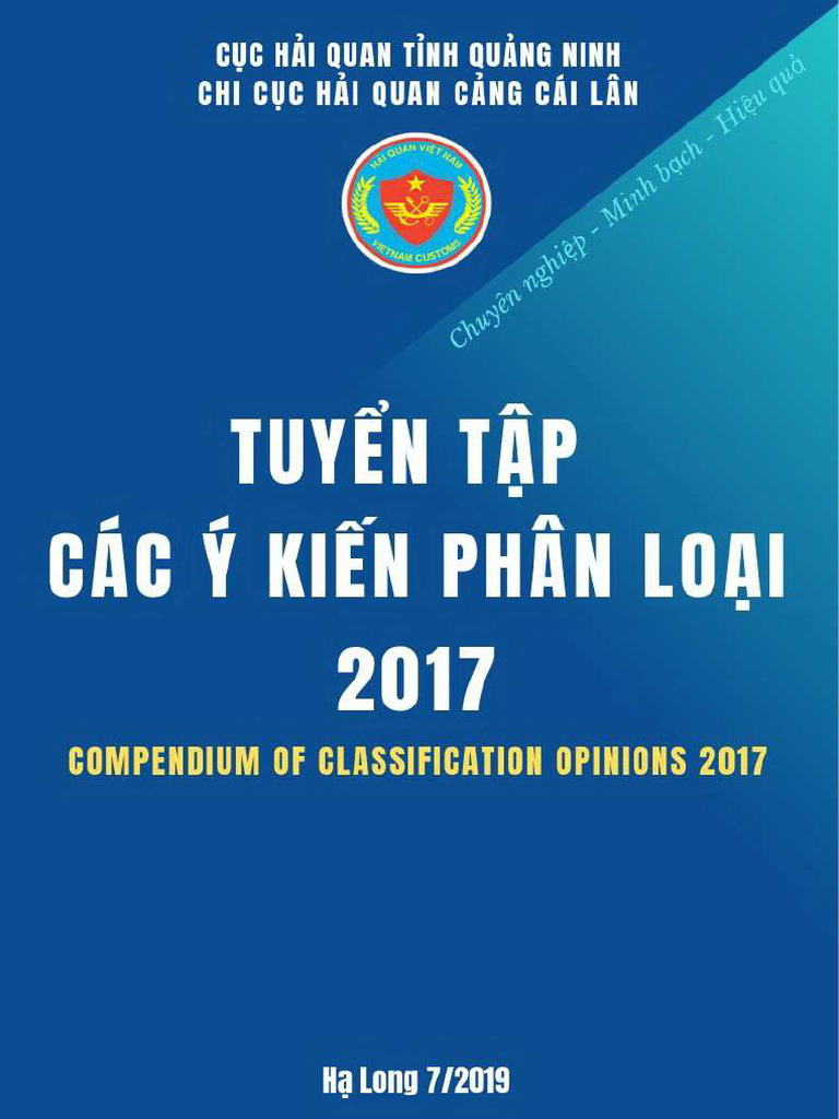 Tuyen Tap y Kien Phan Loai 2017 | PDF