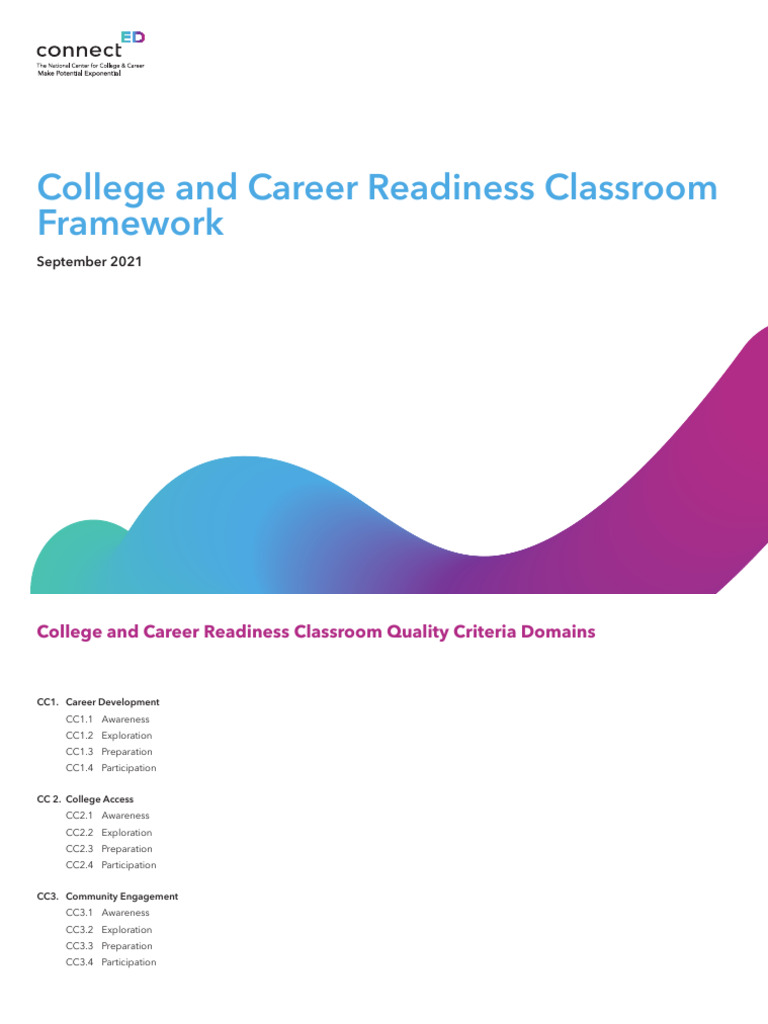ConnectEd Framework College Career September 2021 | PDF | Learning ...