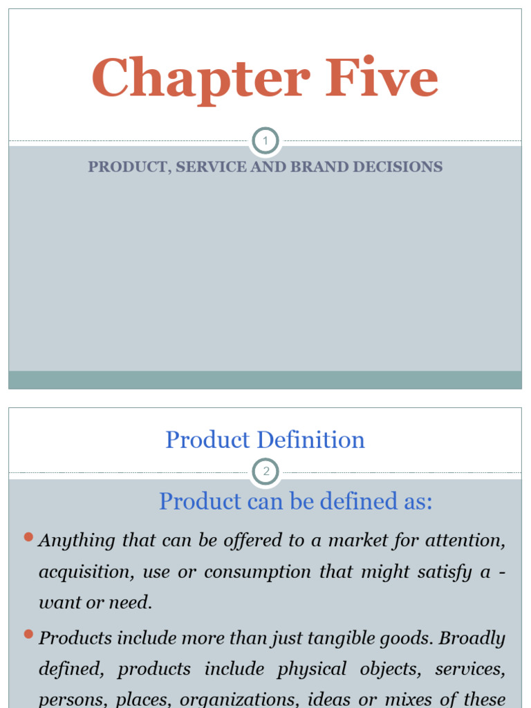 Ch-5 Product Decision | PDF | Brand | Marketing