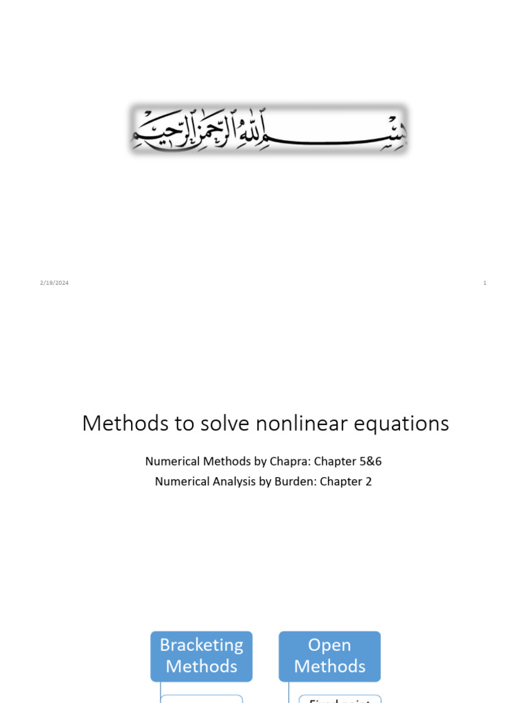 Lec # 8, 9 Newton Raphson Method | Download Free PDF | Numerical Analysis | Applied Mathematics