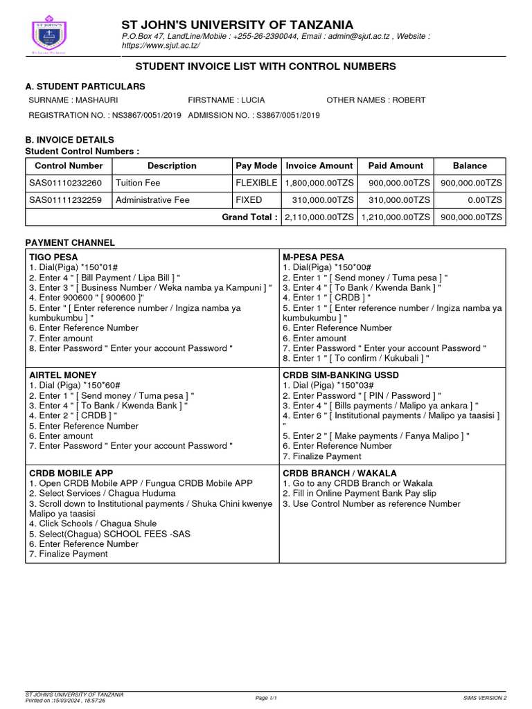 Invoices List | PDF | Banking Technology | Banking
