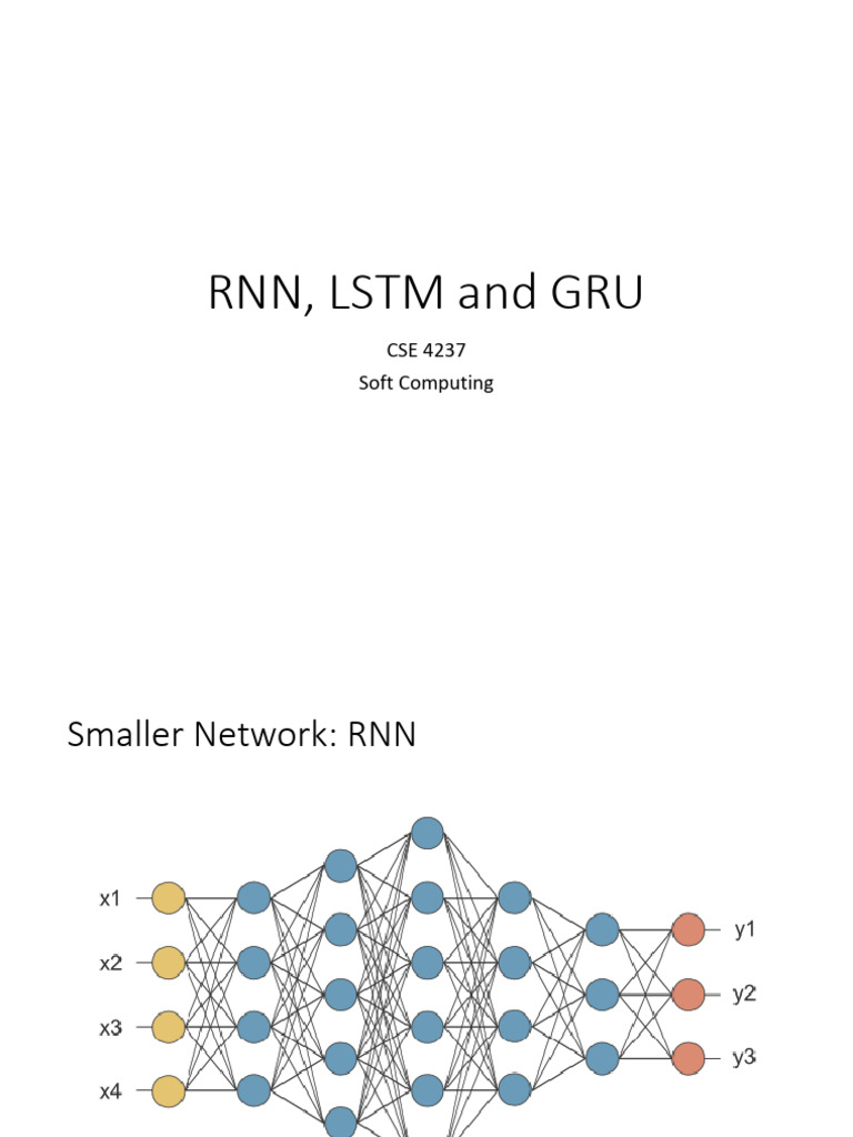 RNN, LSTM, Gru | PDF | Machine Learning | Artificial Intelligence