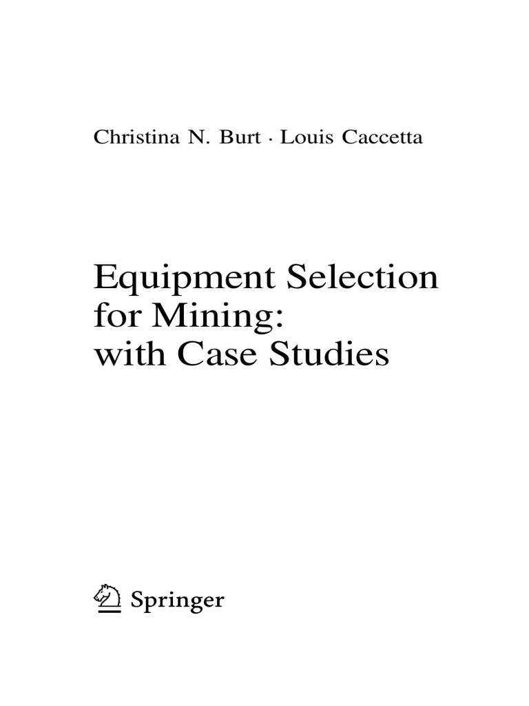 23 Equipment Selection For Mining With C | PDF | Mathematical Optimization | Mining