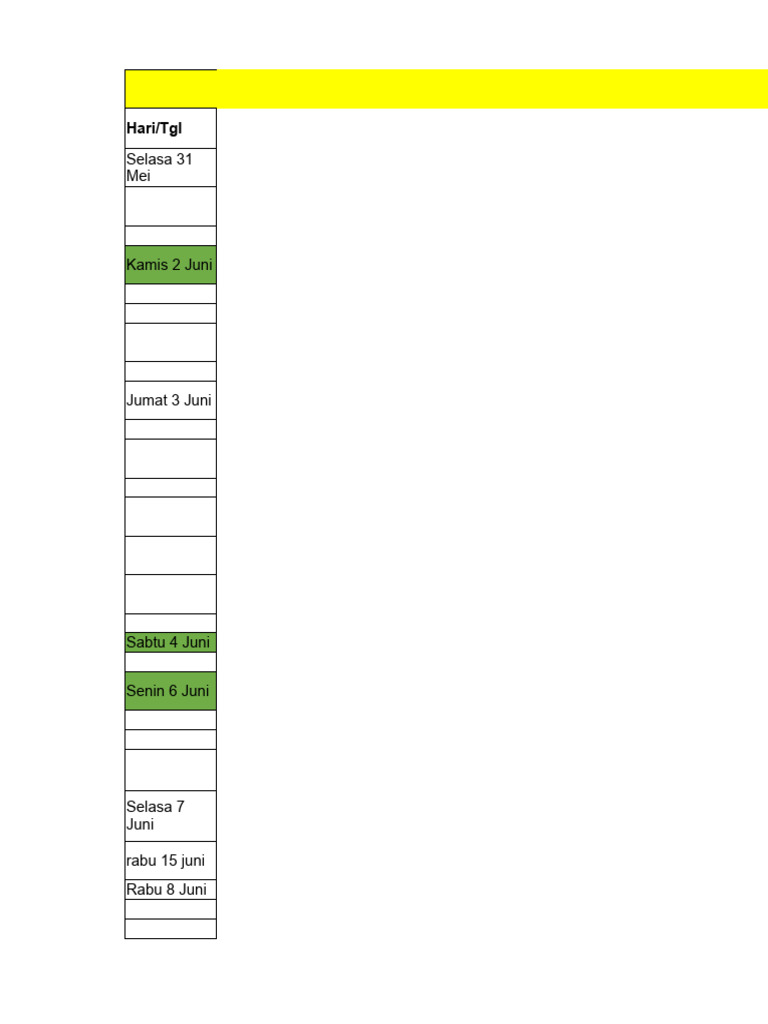 Jadwal Syuting Pelepasan | PDF