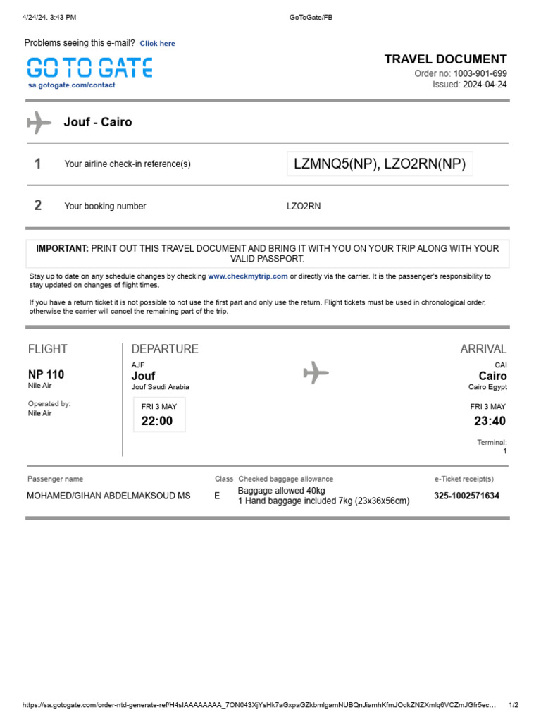 GoToGate FB | PDF | Airlines | Civil Aviation