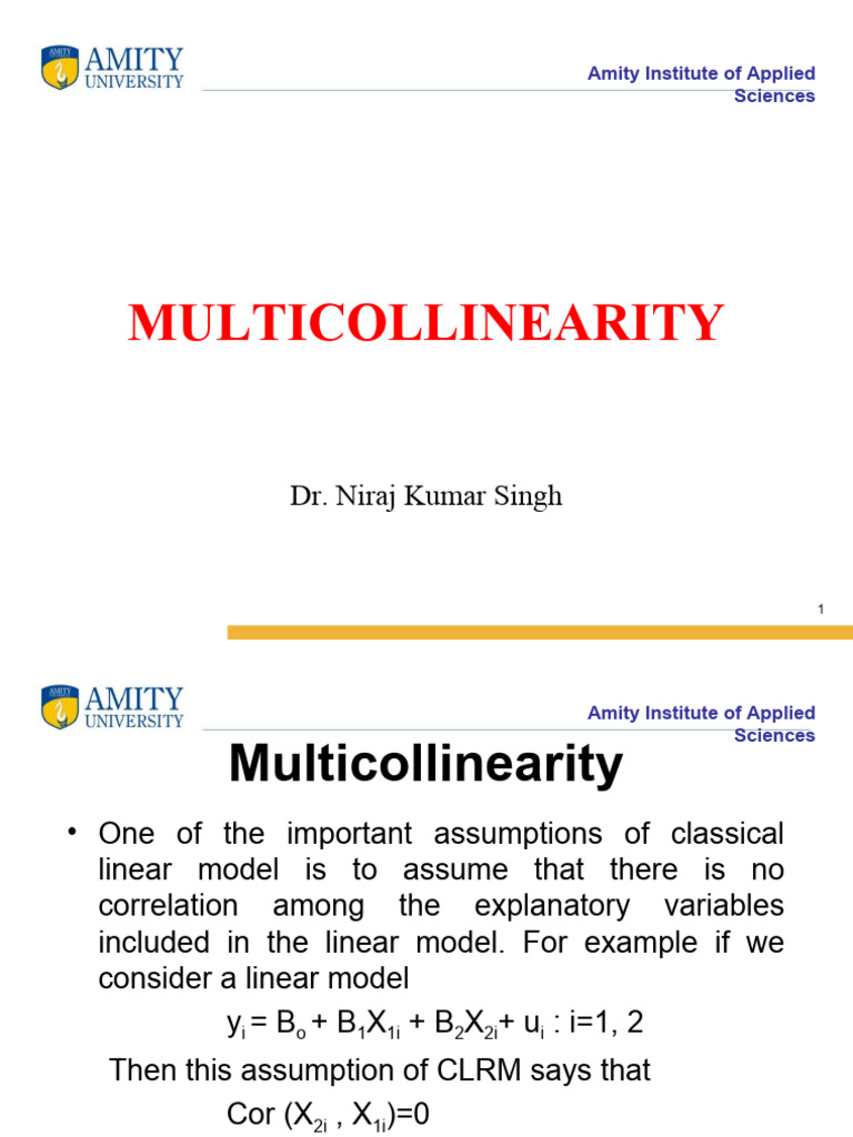 Multi Col Linearity | PDF | Ordinary Least Squares | Multicollinearity