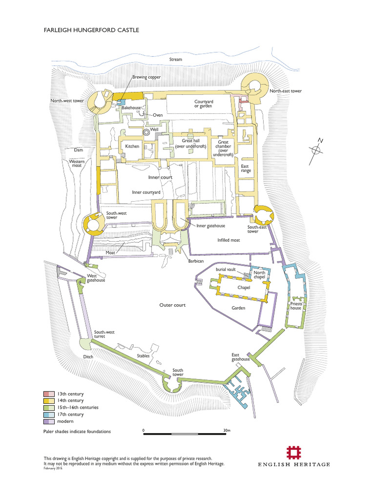 Farleigh Hungerford Castle Phased Plan | PDF | Buildings And Structures