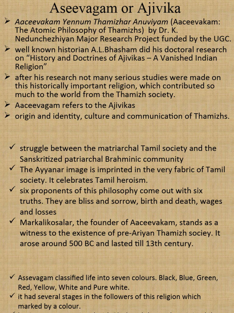Aseevagam: The Vanished Tamil Religion | PDF | Indian Philosophy ...