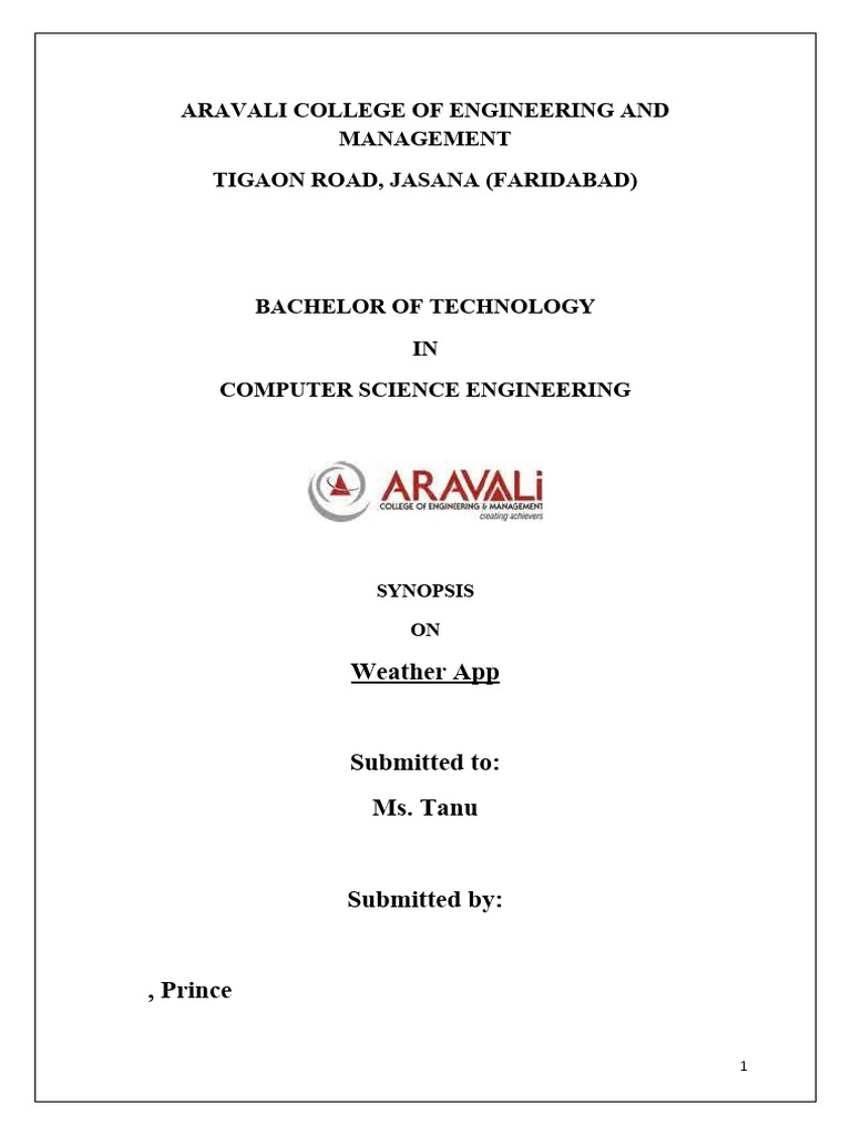 Sample Copy of Synopsis | PDF | Computer Hardware | Java (Programming Language)