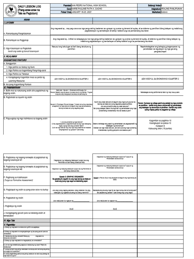AP DLL 2Q Quarter | PDF