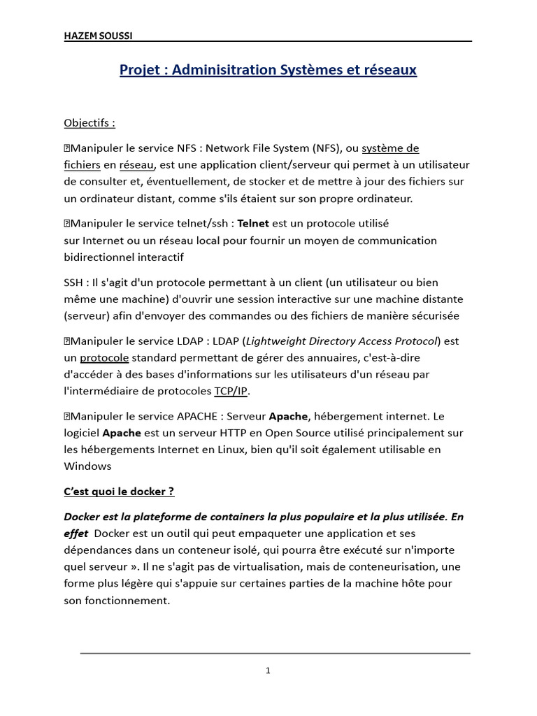 Administration de systèmes et réseaux Docker | PDF | Logiciel | Génie ...
