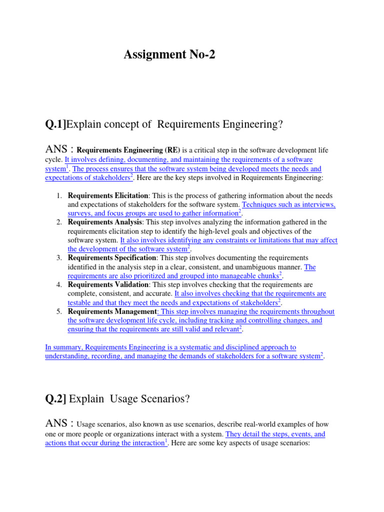 Assignment No-2 | Download Free PDF | Use Case | System