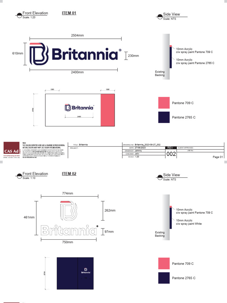 Signboard Layout Requirement Sample | PDF