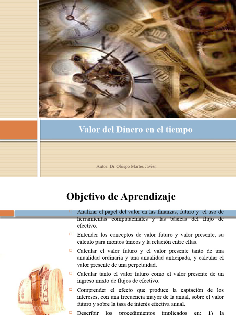 Valor Del Dinero en El Tiempo. | Descargar gratis PDF | Valor temporal del dinero | Valor ...