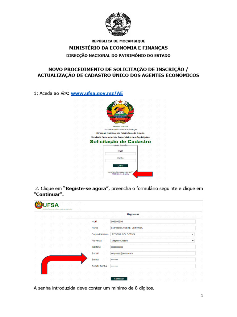 Guiao Do Utilizador Ae-Ufsa | PDF