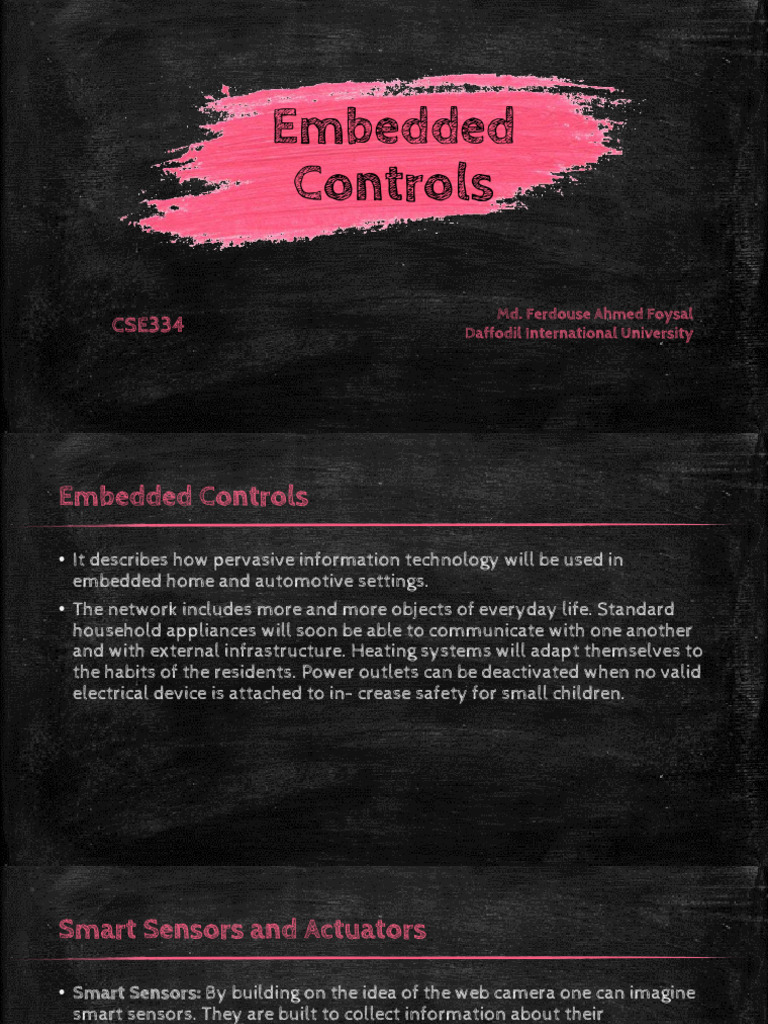 Lecture 4 Embeded Controls Dark | PDF | Home Appliance | Computer Network